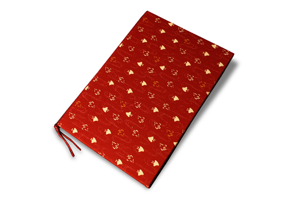 【A4/4P】布地千鳥柄メニュー（ひも綴じ）/2【MT千鳥-101】 | メニューブックの達人